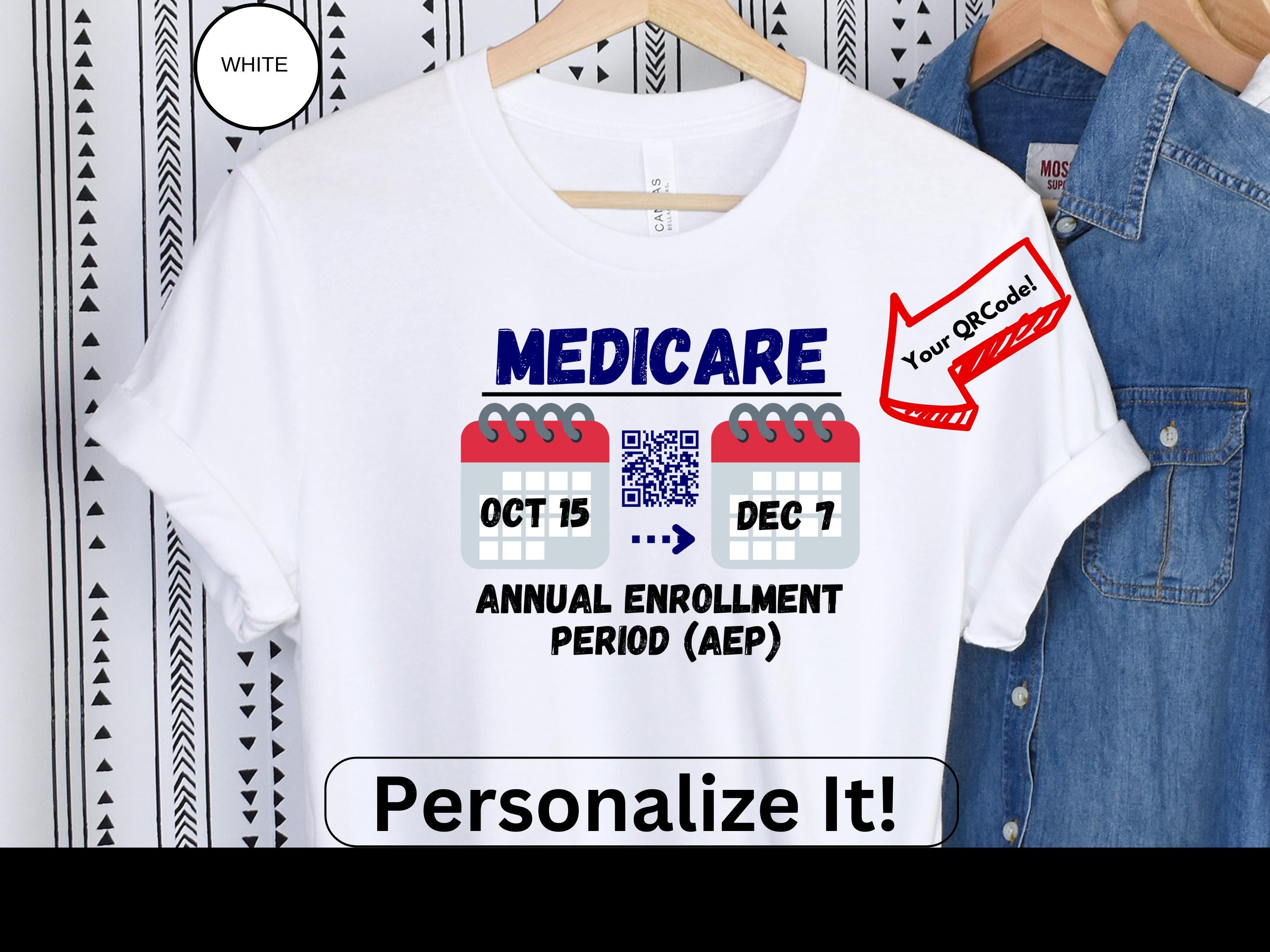 Medicare Shirt, Custom QR Code Shirt, Medicare Insurance Agent Shirt ...