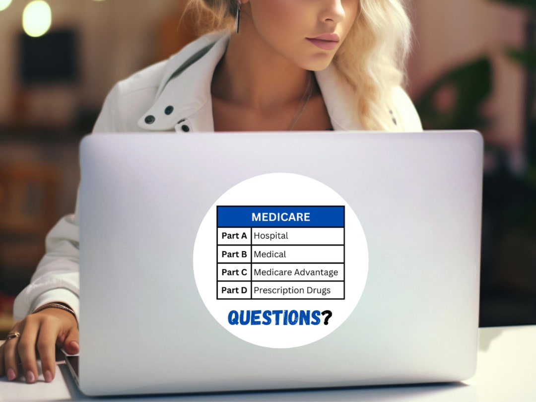 Medicare Insurance Agent Sticker for Medicare Promotion and - Etsy