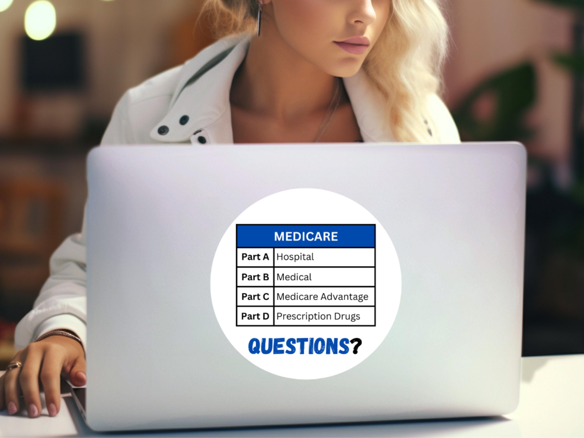 Medicare Insurance Agent Sticker for Medicare Promotion and Insurance ...