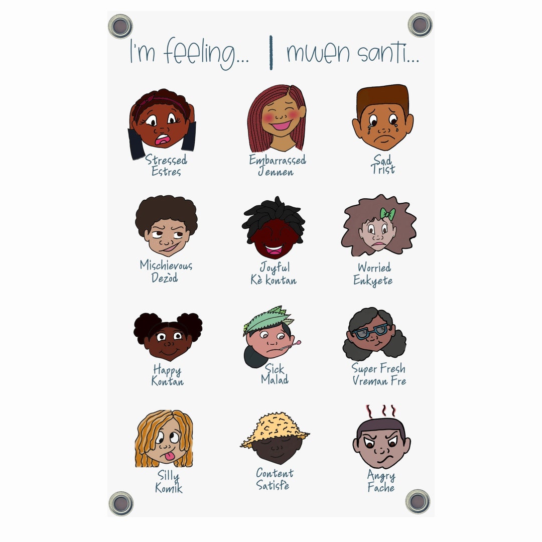 11" X 17" Single Feelings Chart - PVC Art - Etsy
