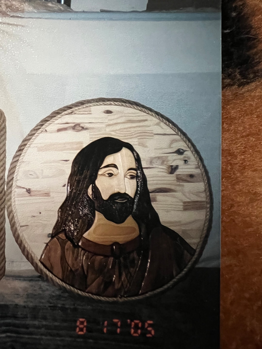 Jesus With Braided Rope Frame - Etsy