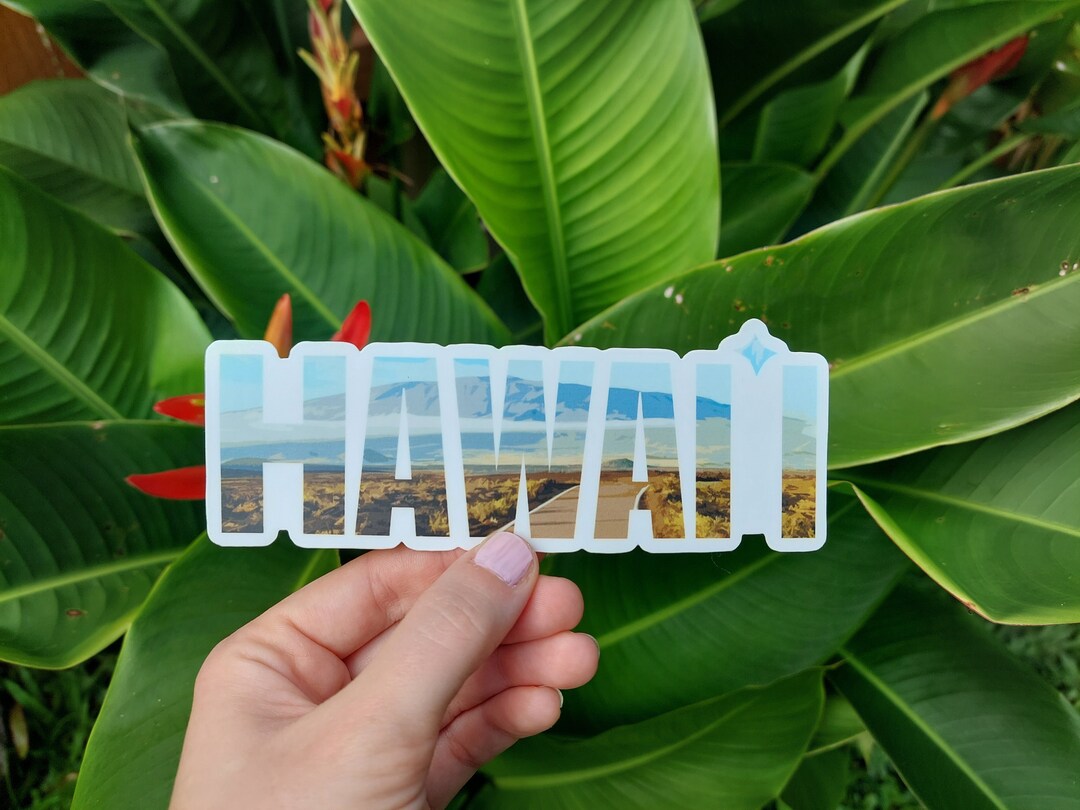 Hawaii Mauna Kea Sticker, Tropical Sticker, Hawaii Stickers, Laptop ...