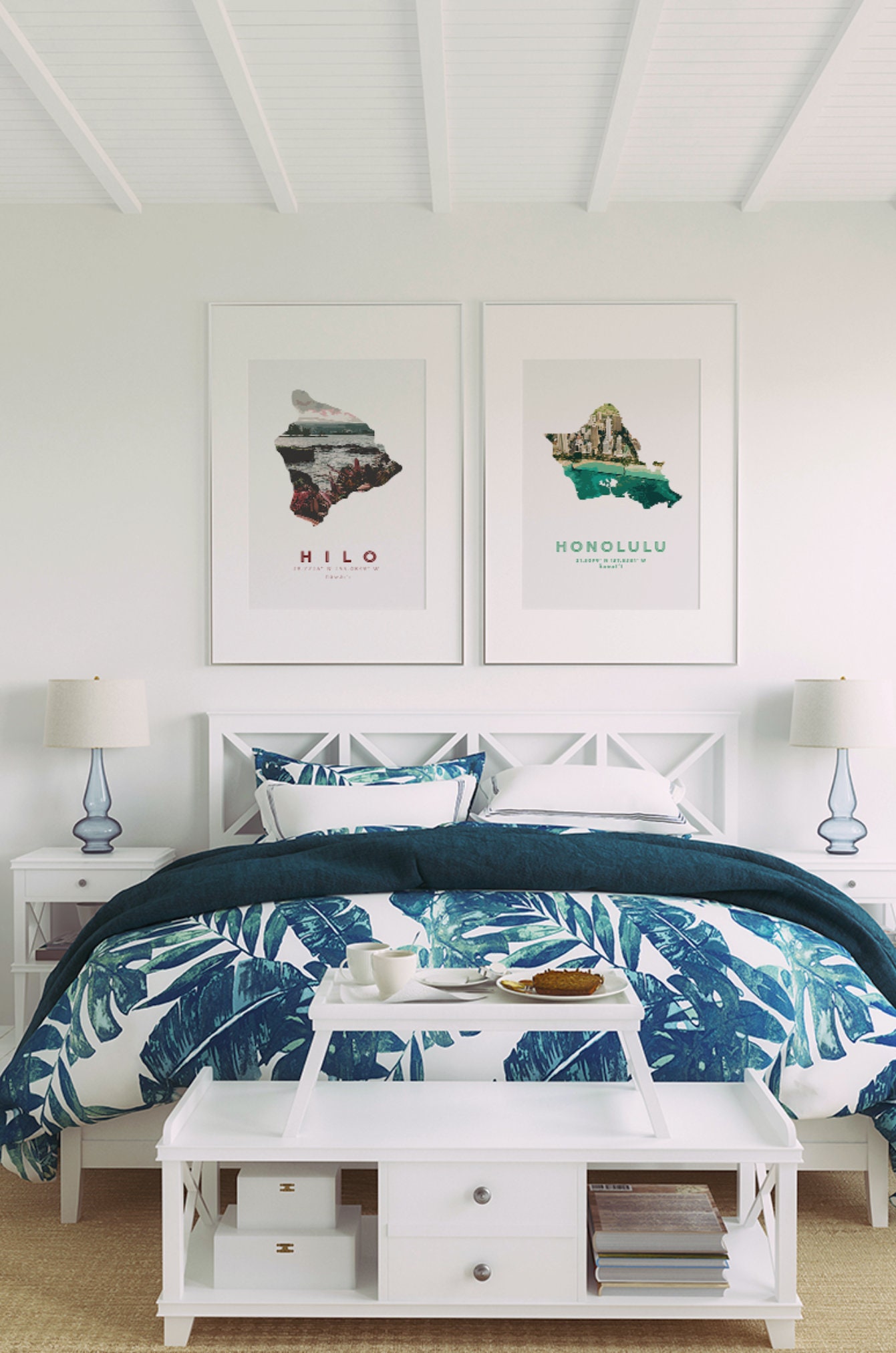 Hilo Map Artwork Big Island Artwork Hawaii Travel Print Hilo Wall Art ...