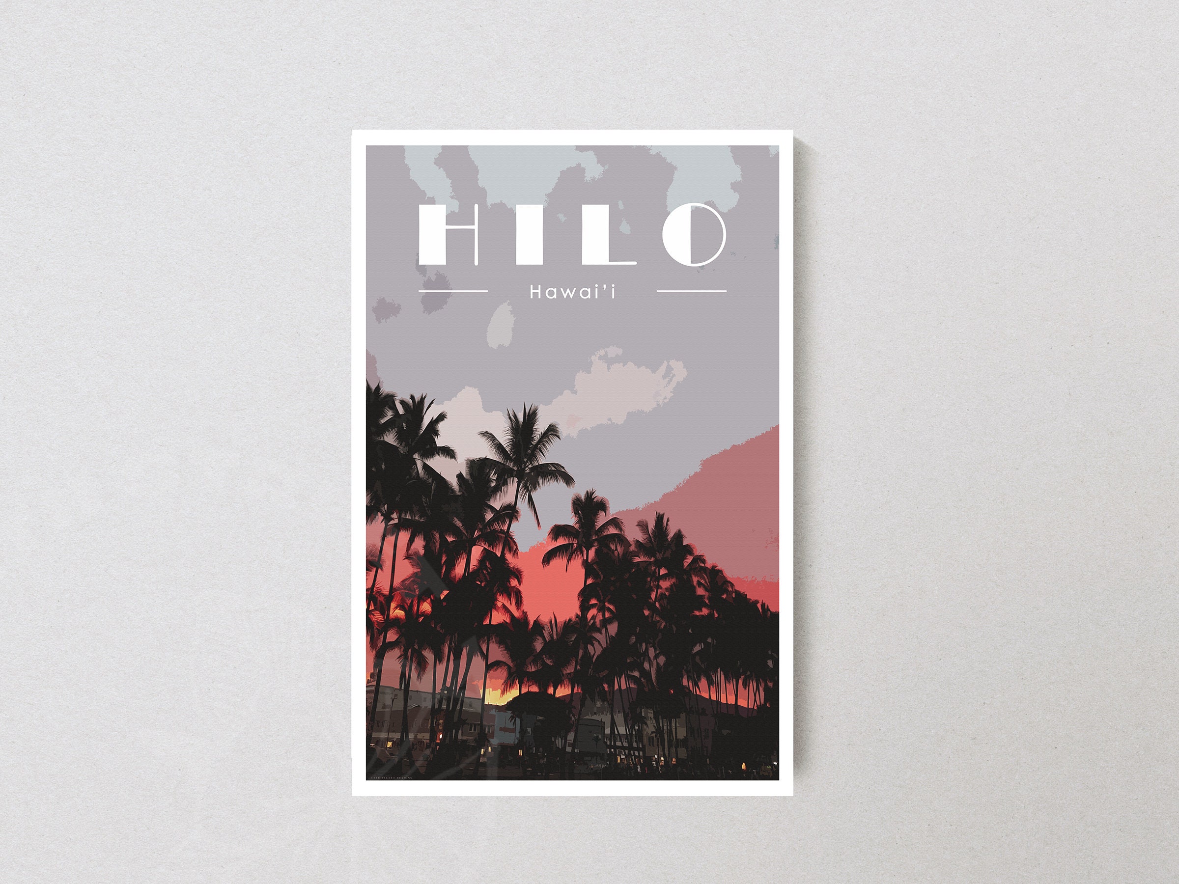 Hilo Wall Art Big Island Artwork Hawaii Travel Print Gift - Etsy