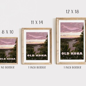Old Kona Airport Beach Wall Art, Kona Wall Art, Big Island Poster Art ...