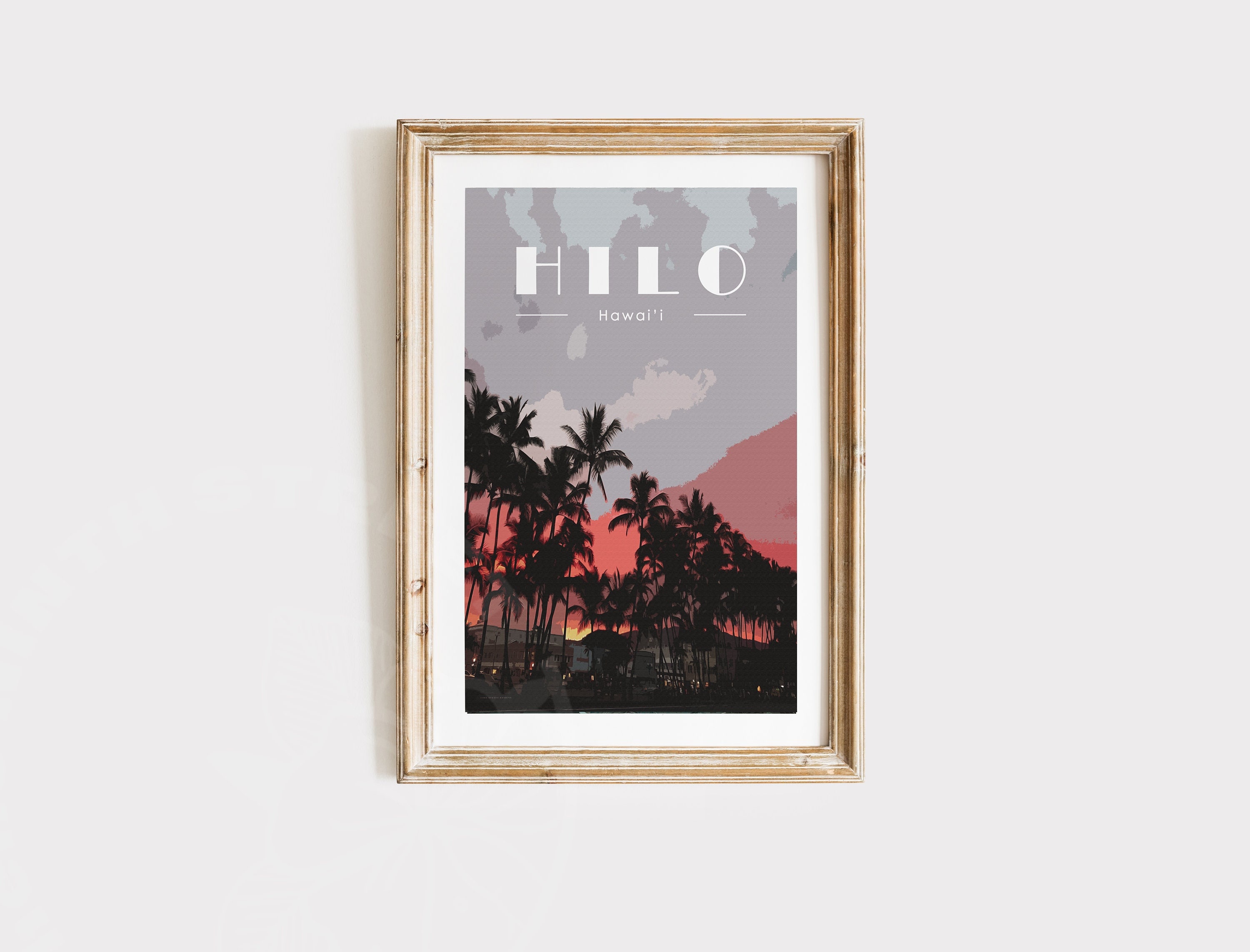 Hilo Wall Art Big Island Artwork Hawaii Travel Print Gift - Etsy