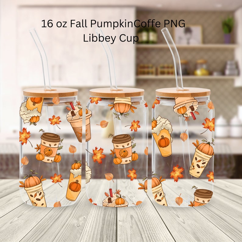Libbey Cup 16 Oz, Libby Cup 16oz, Fall Png, Fall Coffee Png, Libbey Cup ...
