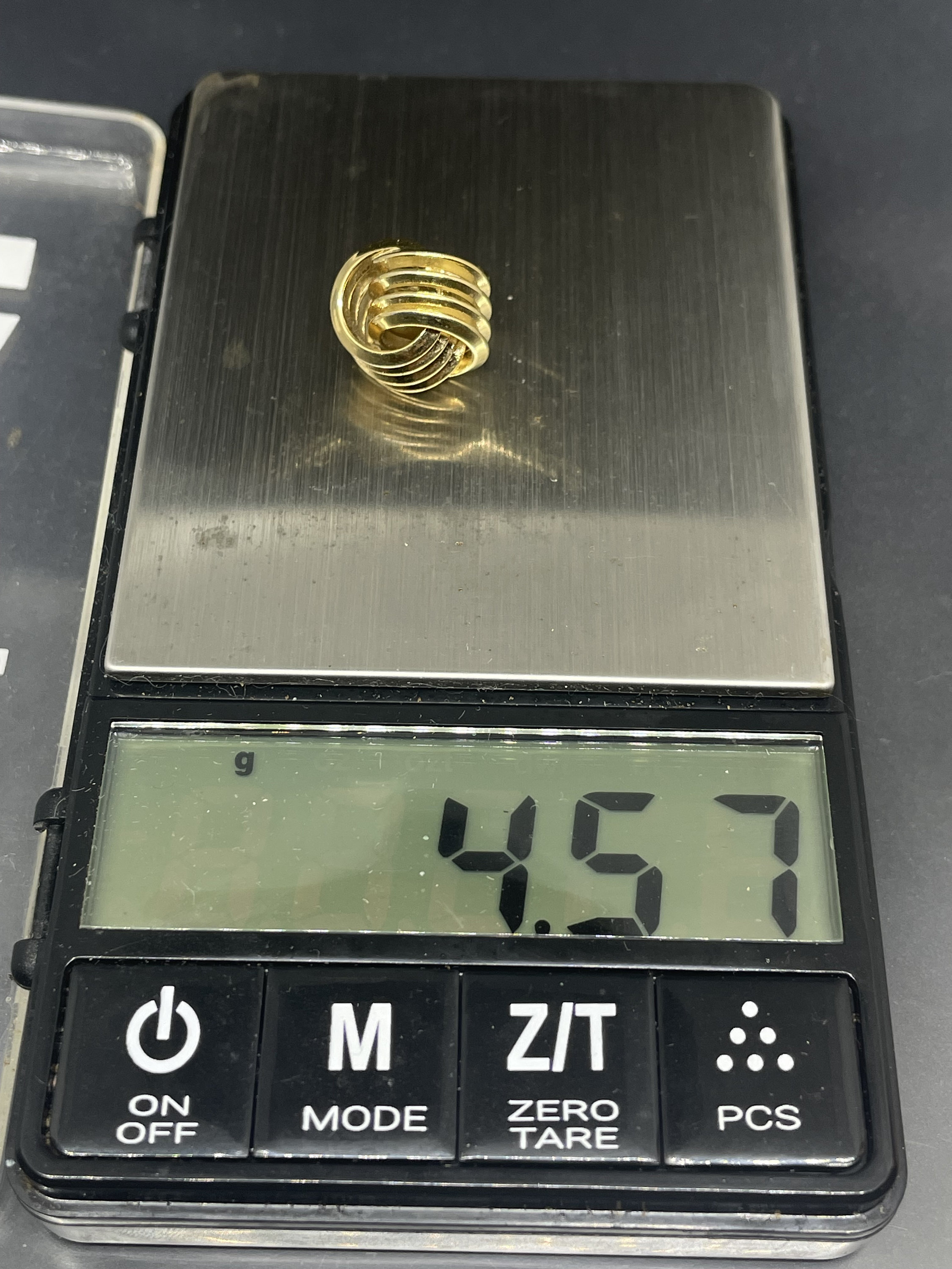 VTG Crown Trifari Gold Tone Coil Knot Classic Career Simple 0.6 Clip ...