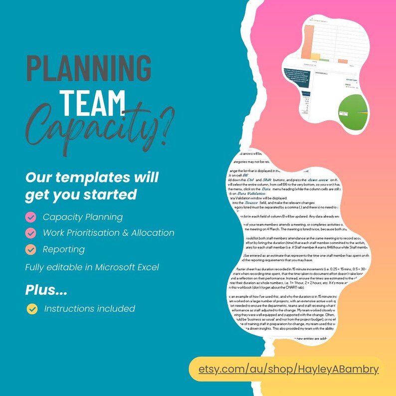 Team Management Templates: Capacity Planning, Effort Tracking (excel ...