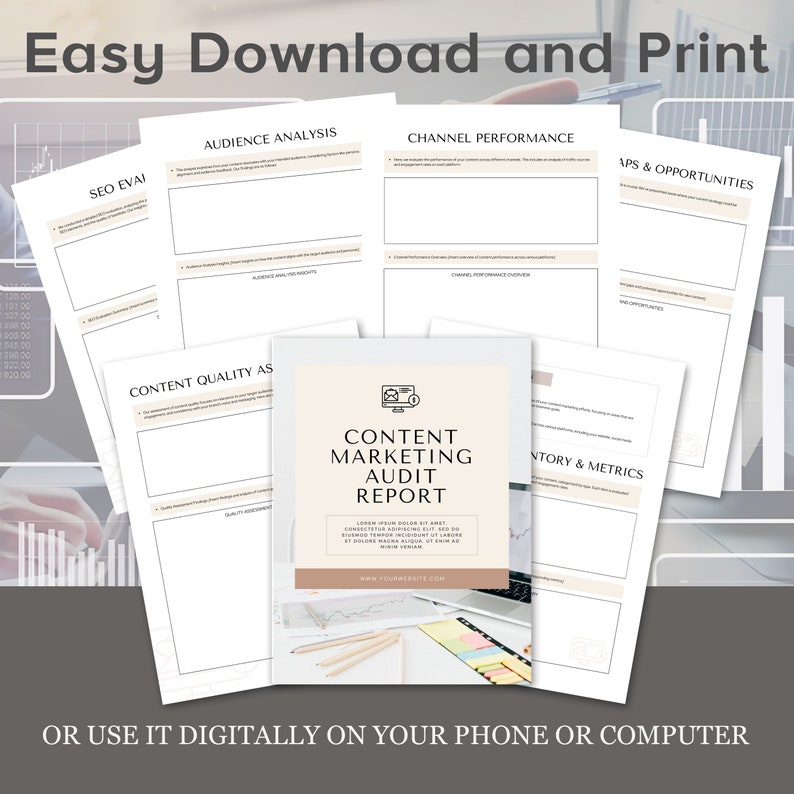 Social Media Audit Report Template - Etsy