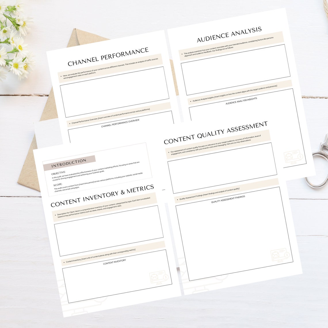 Social Media Audit Report Template - Etsy
