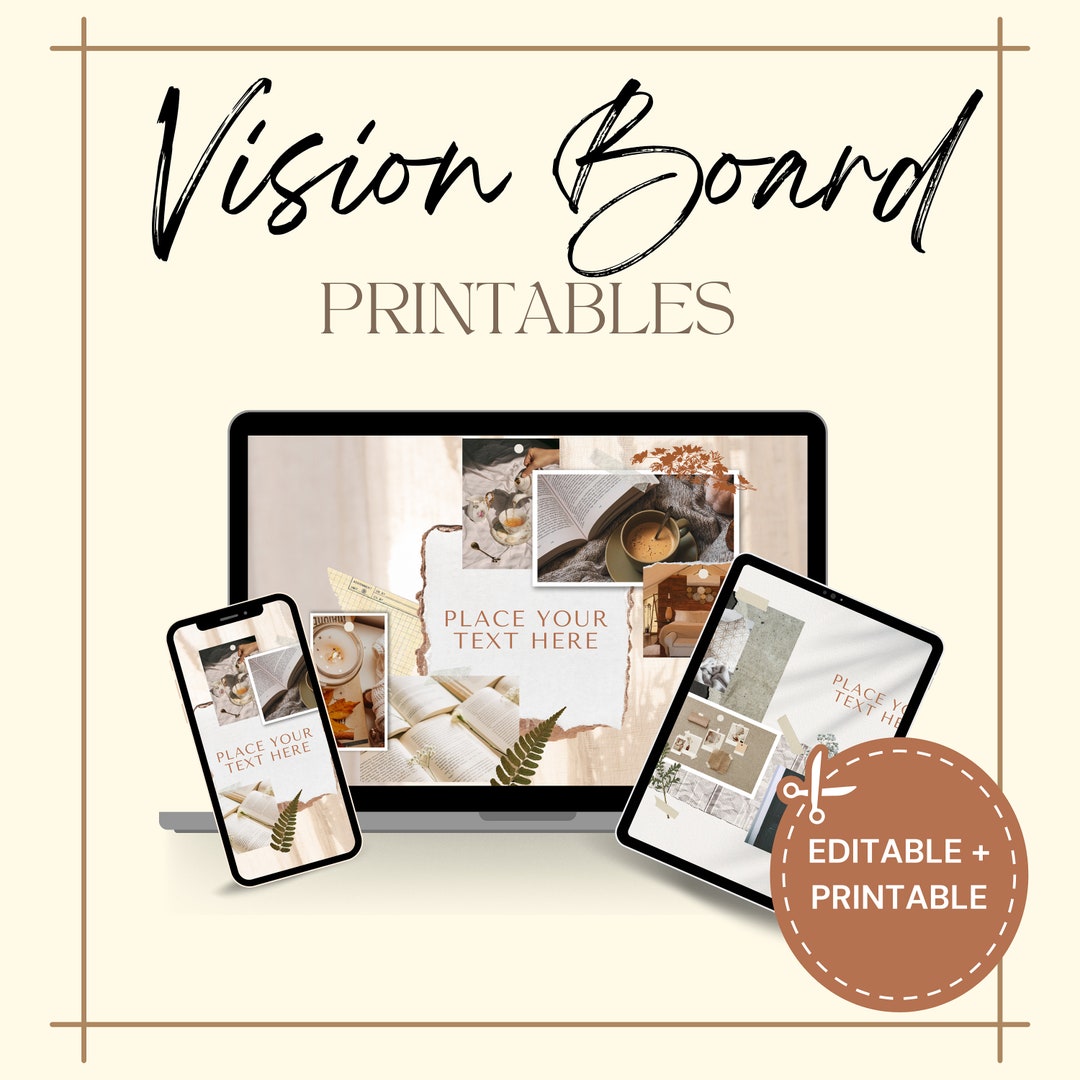 2024 Vision Board Printables - Etsy