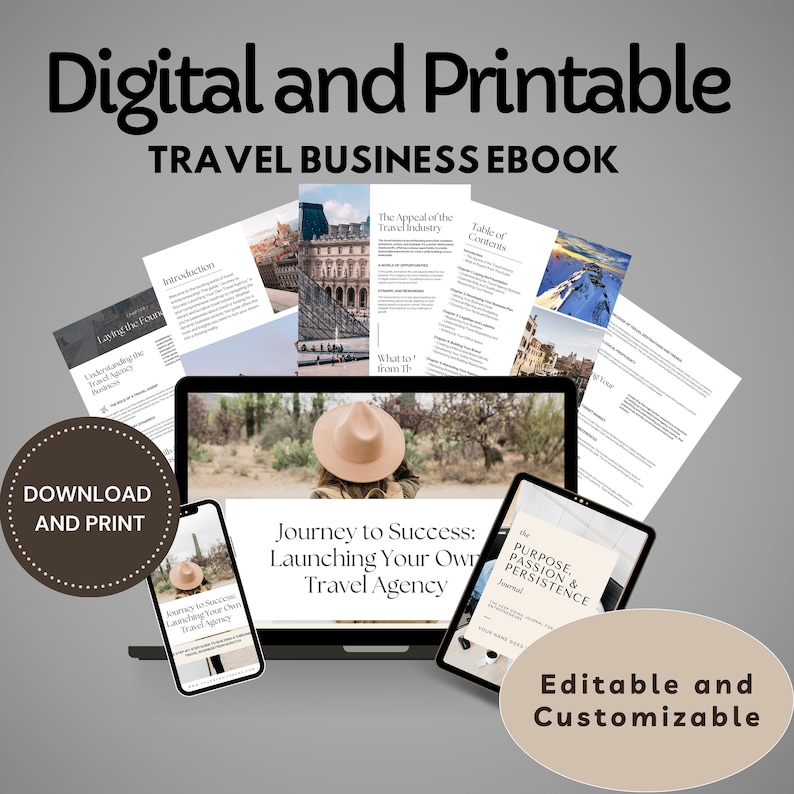 Travel Guide Ebook Editable Template - Etsy