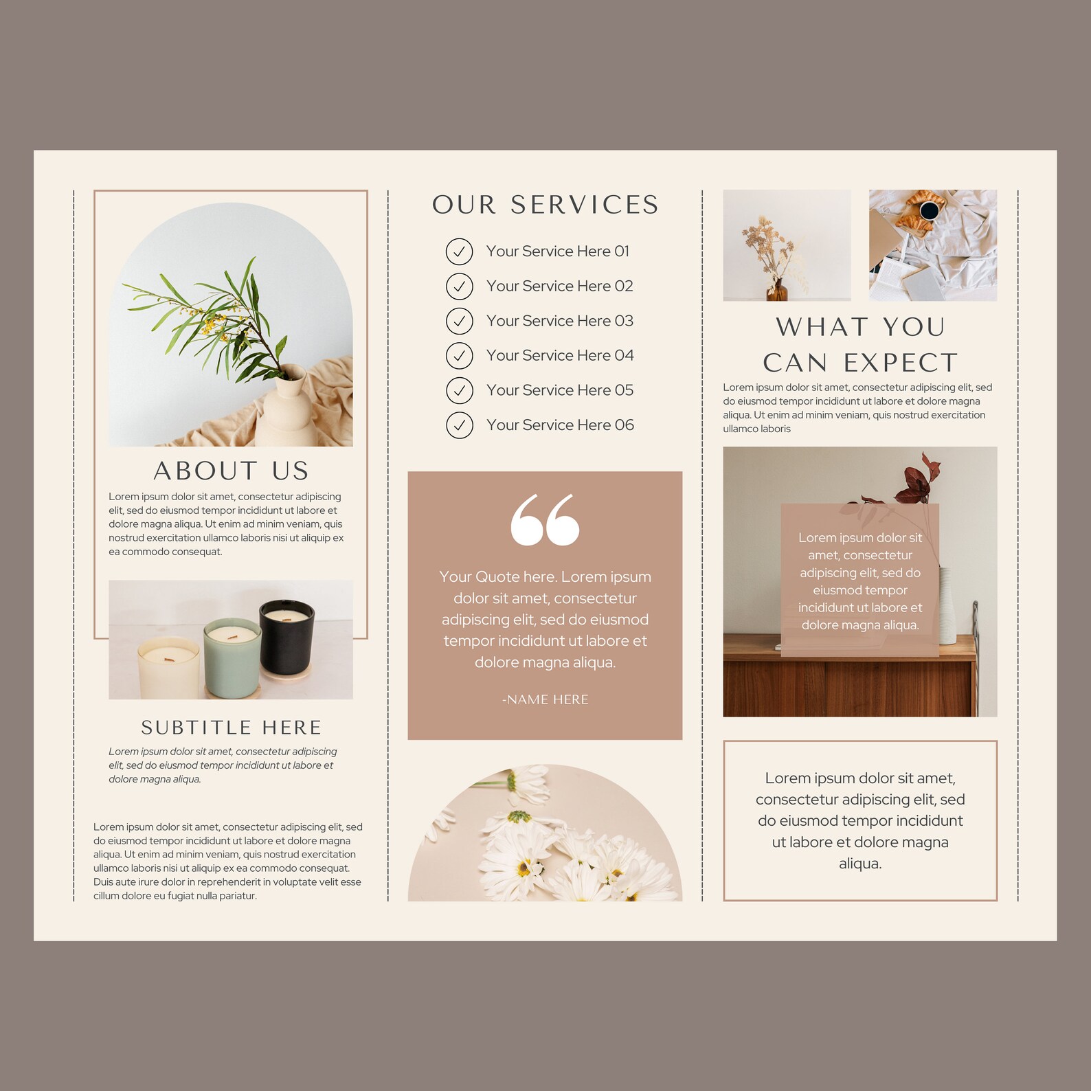 Editable Tri-fold Brochure Template for Business Promotion - Etsy UK