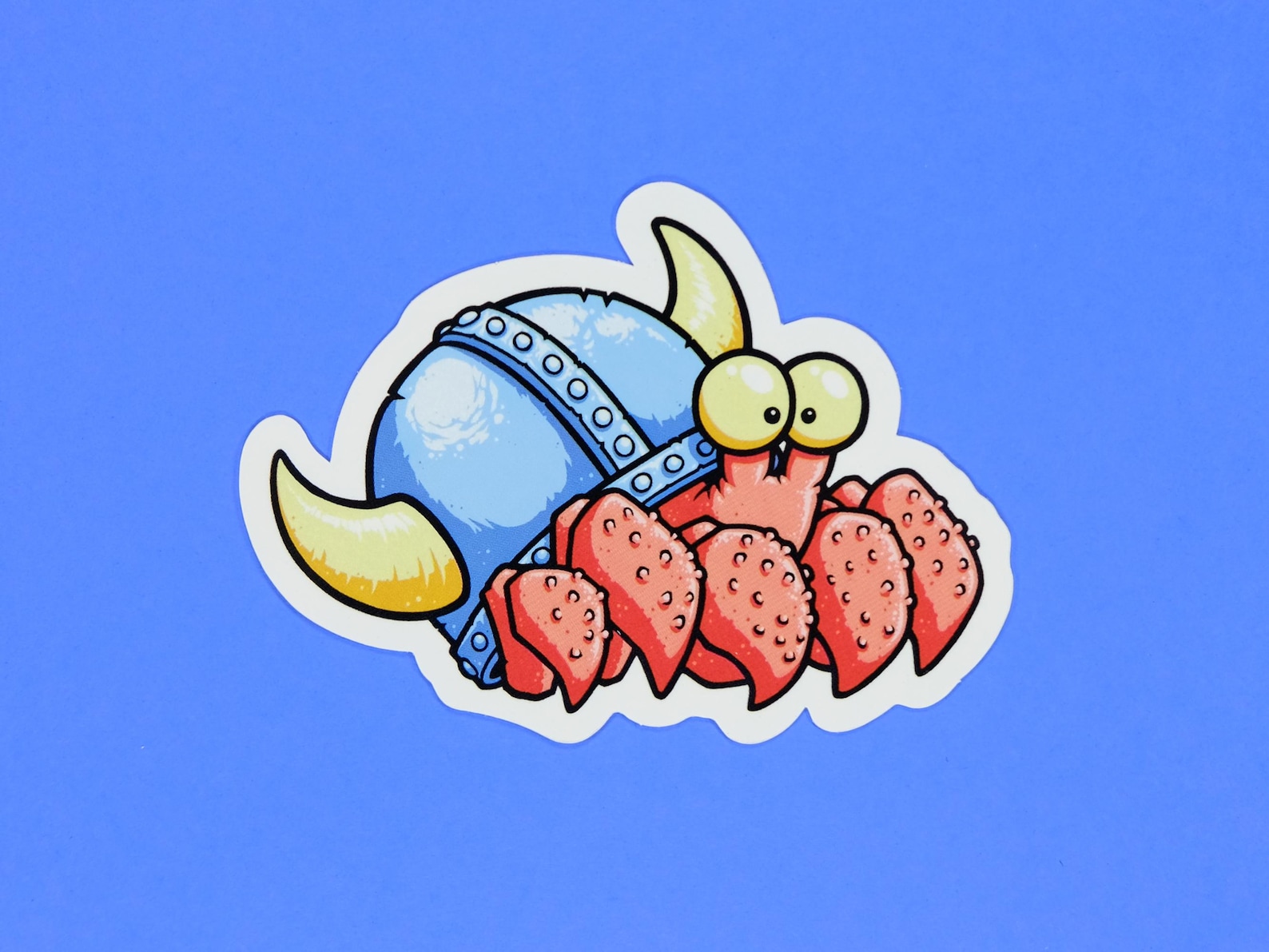 Hermit Crab Viking Helmet Sticker - Etsy