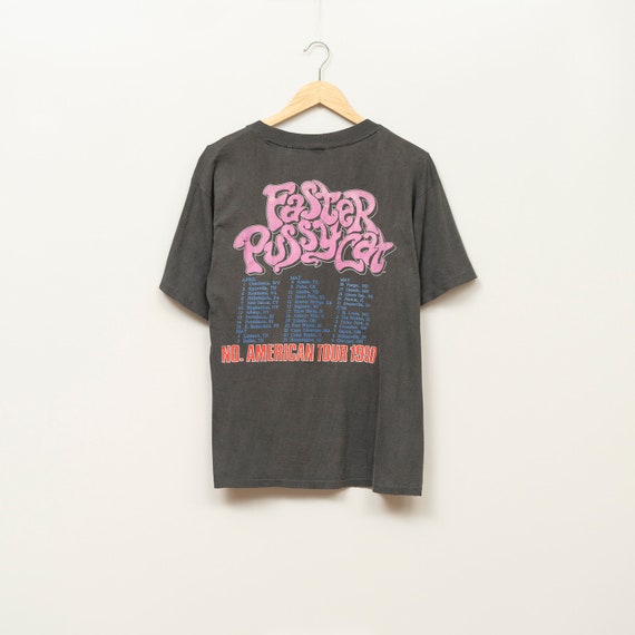 1990 Vintage Faster Pussycat Tour T Shirt Gem