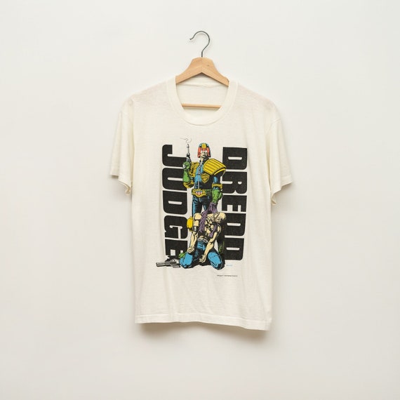 1989 Vintage Judge Dredd Comic T-Shirt - Gem