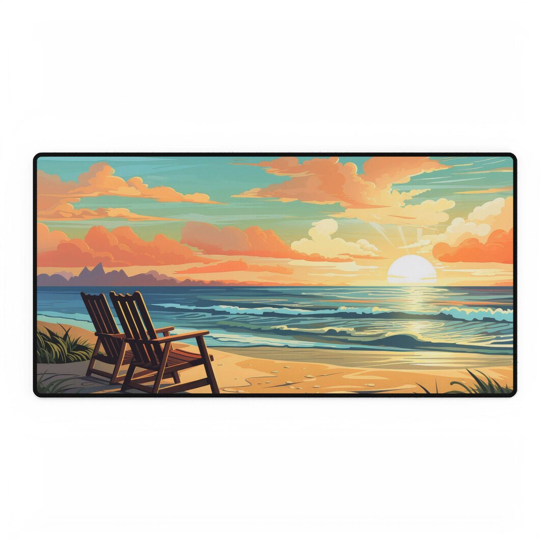 Beach Sunrise Desk Mats - Etsy