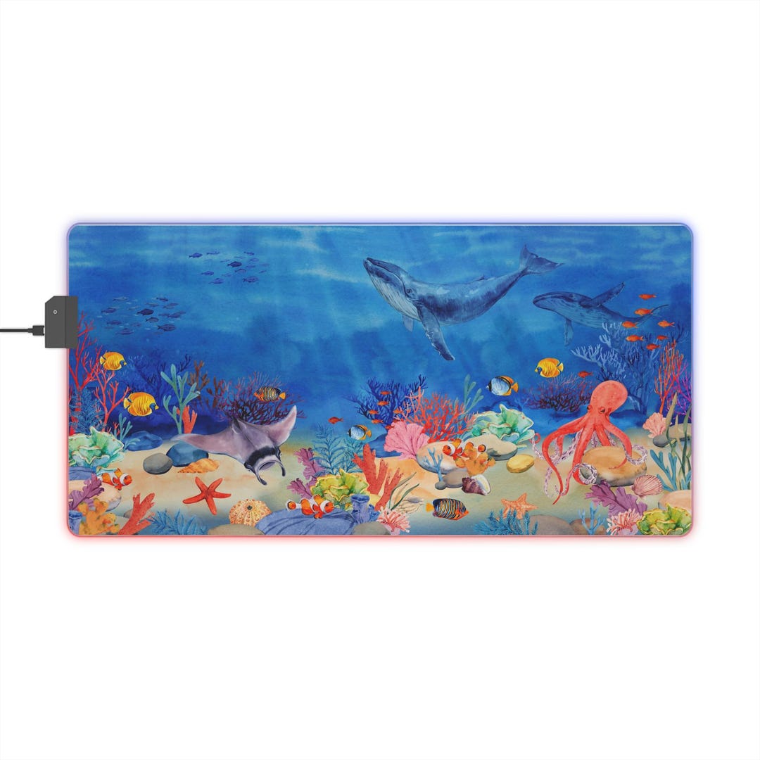 Coral Reef LED Gaming Mouse Pad - Etsy