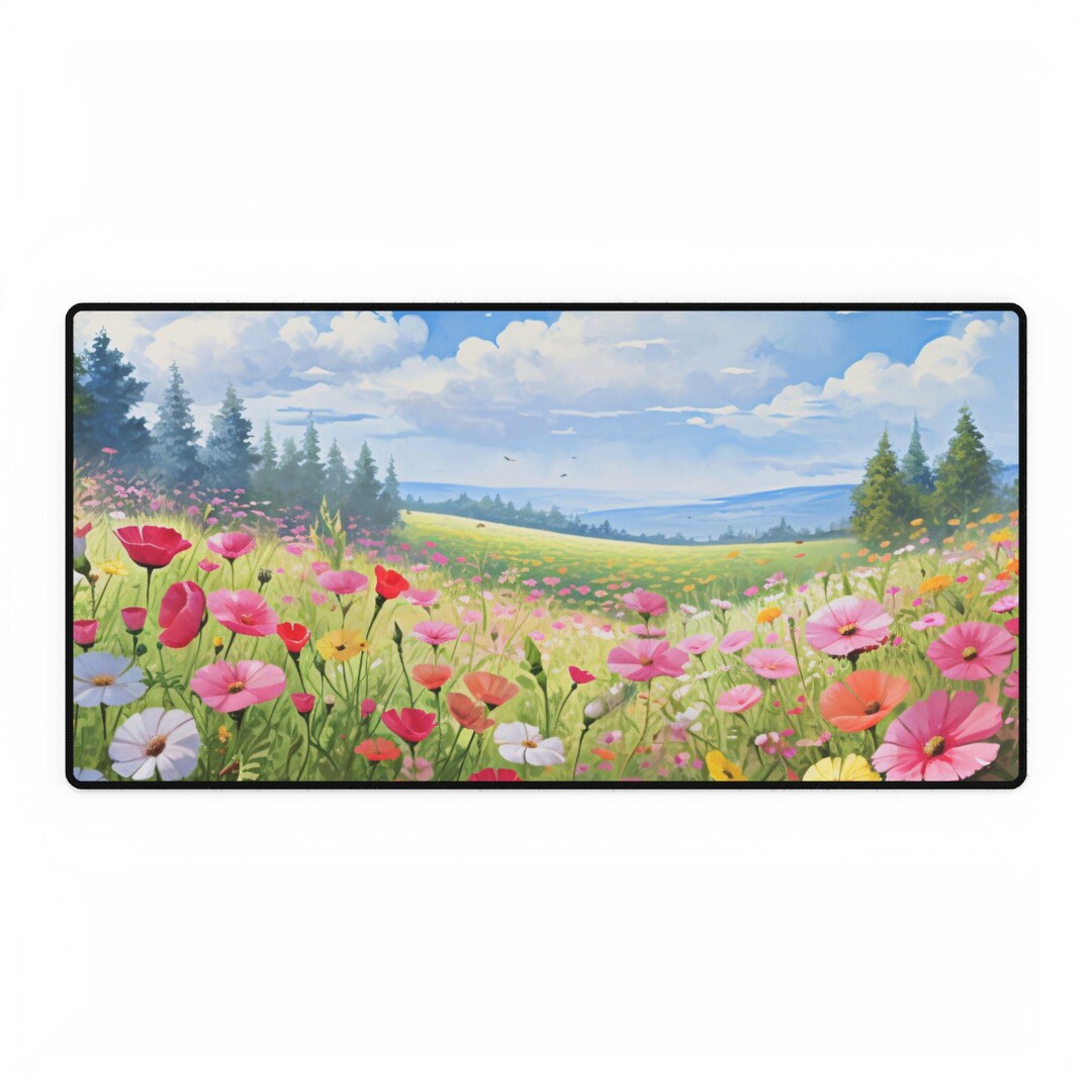 Mountain Meadow Flowers Desk Mats - Etsy