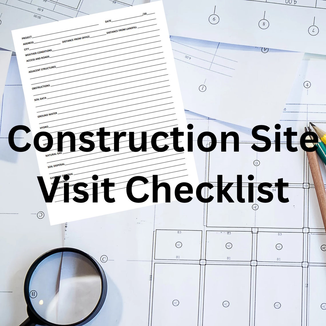 Construction Site Visit Check List - Etsy