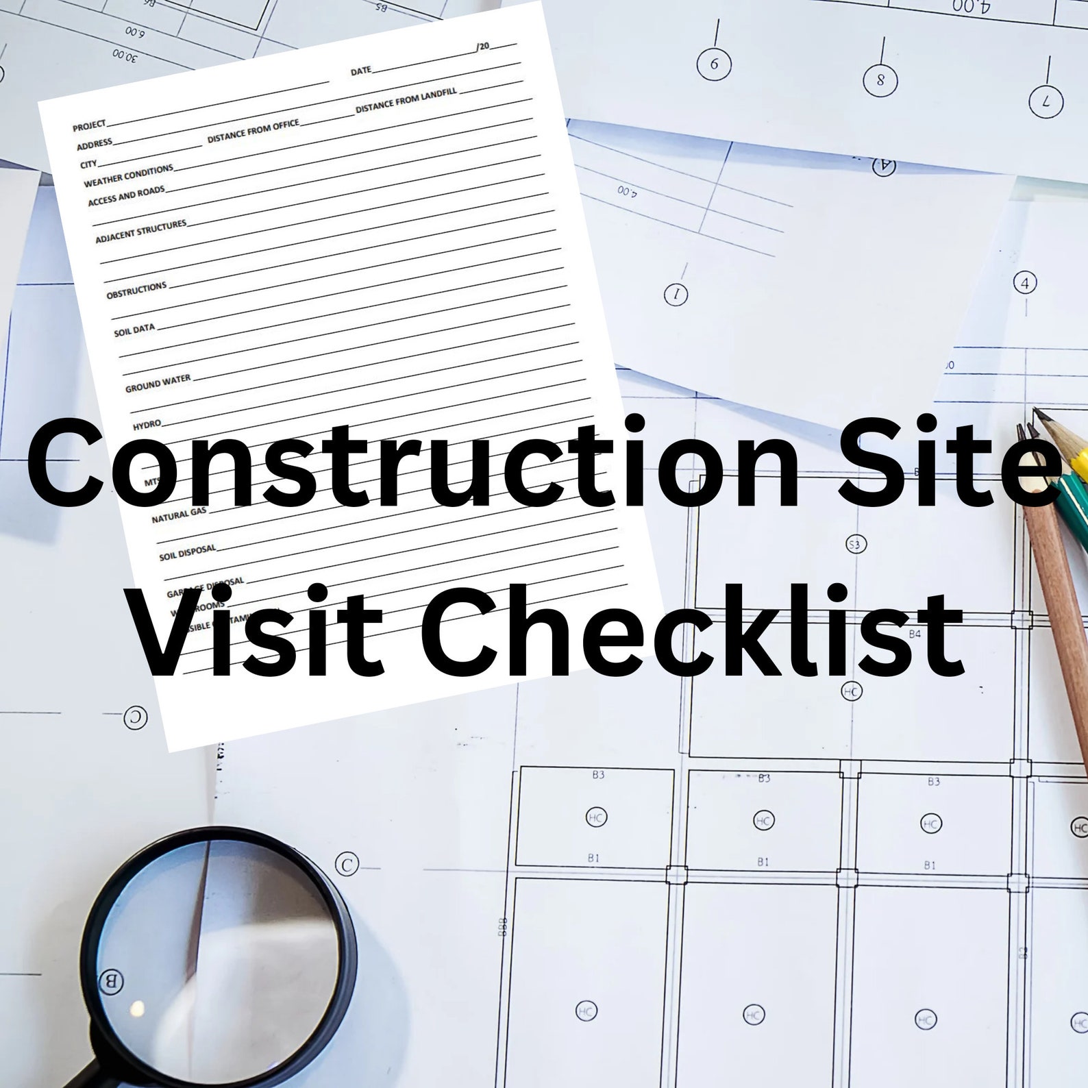 Construction Site Visit Check List - Etsy