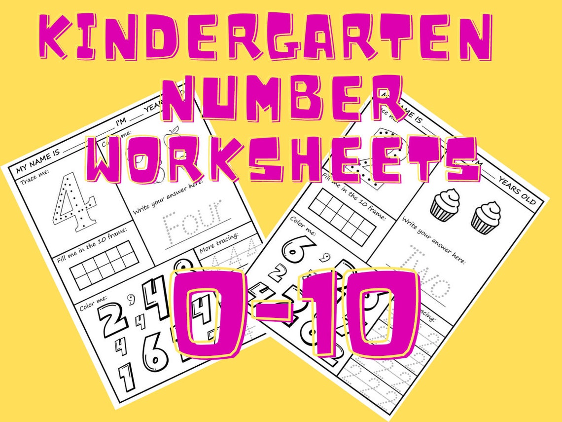 Number Tracing Counting Worksheets 0-20 Worsheets Number Recognition ...