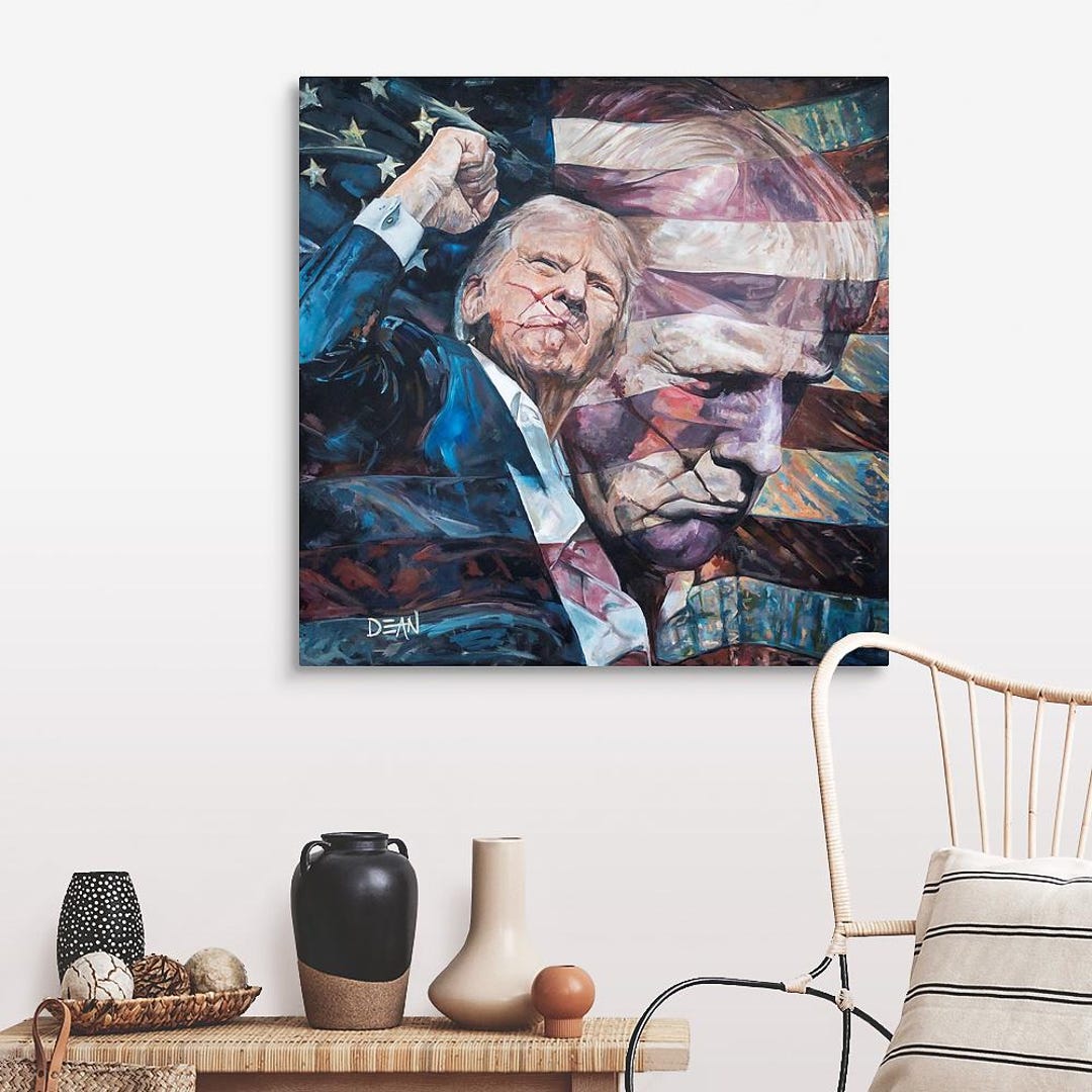 Donald Trump Painting Poster Print, Support Trump, July 13 ...