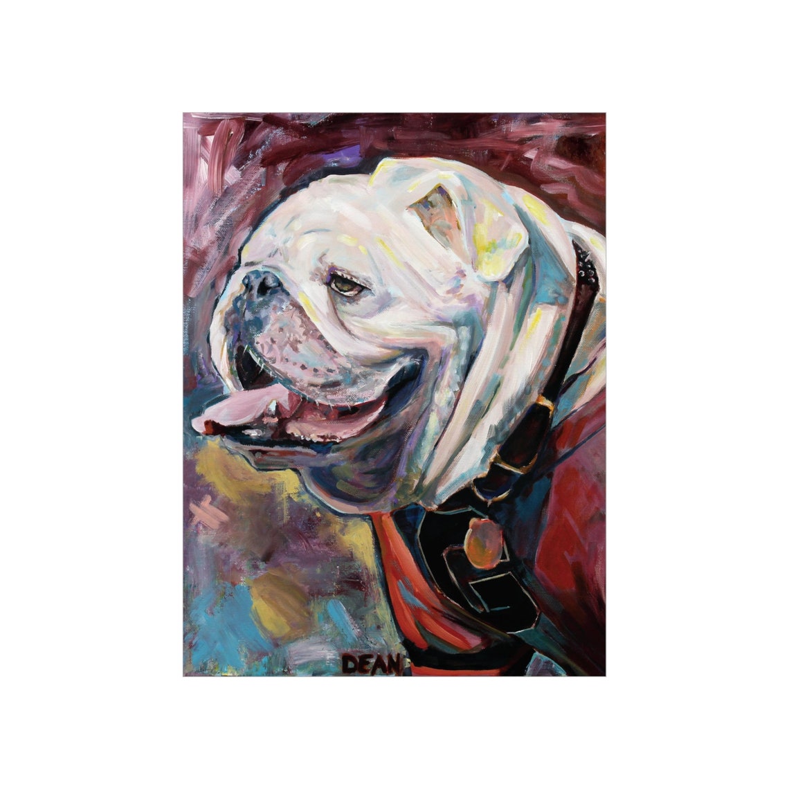 University of Georgia Mascot, Uga VI - "whatchagot Loran" Art Print - Etsy