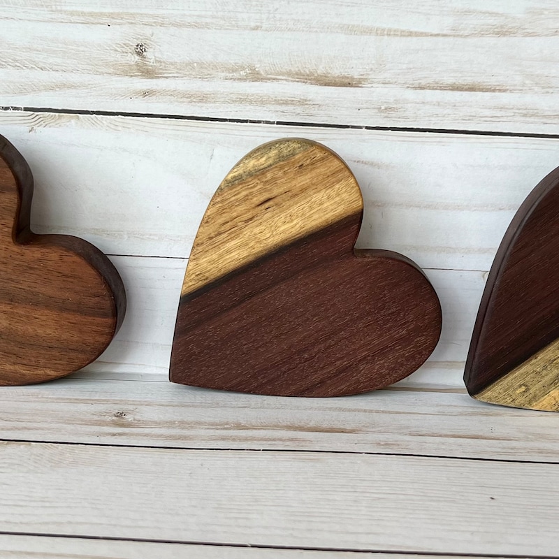 Wood Heart Shelf - Etsy