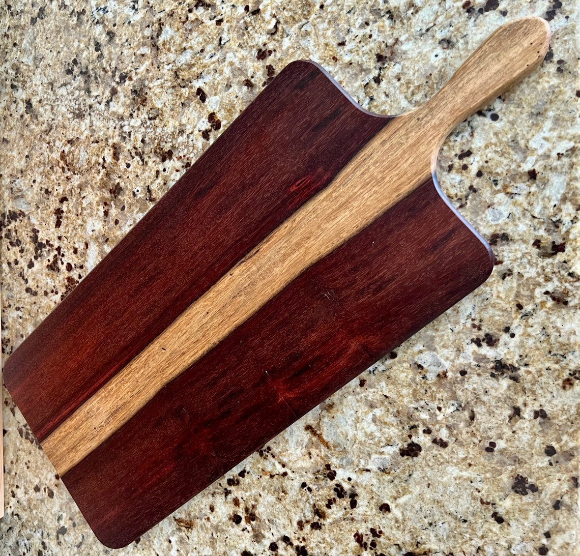 Exotic Katalox Wood Charcuterie Board, Cutting Board With Handle, Wood ...