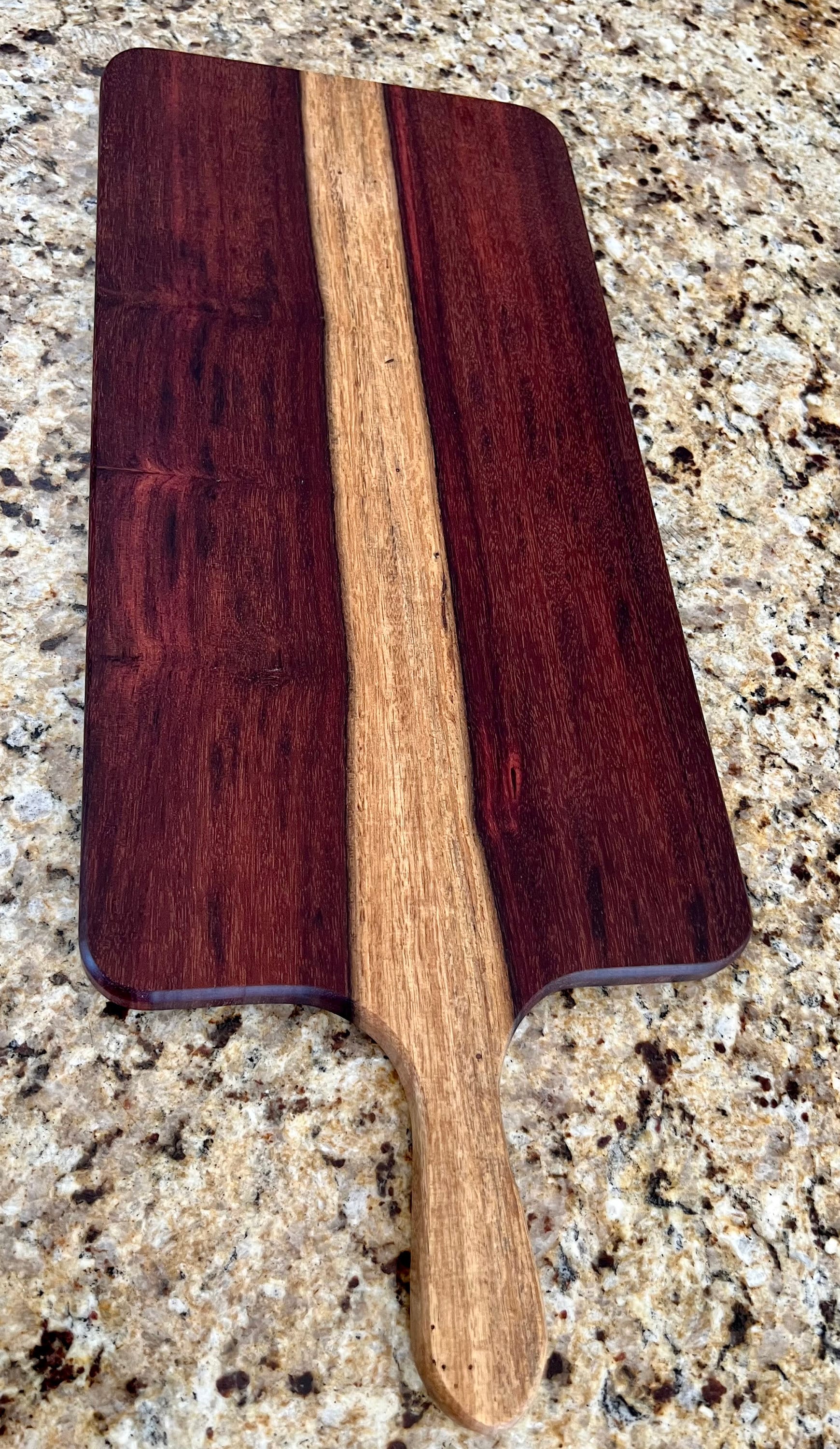 Exotic Katalox Wood Charcuterie Board, Cutting Board With Handle, Wood ...