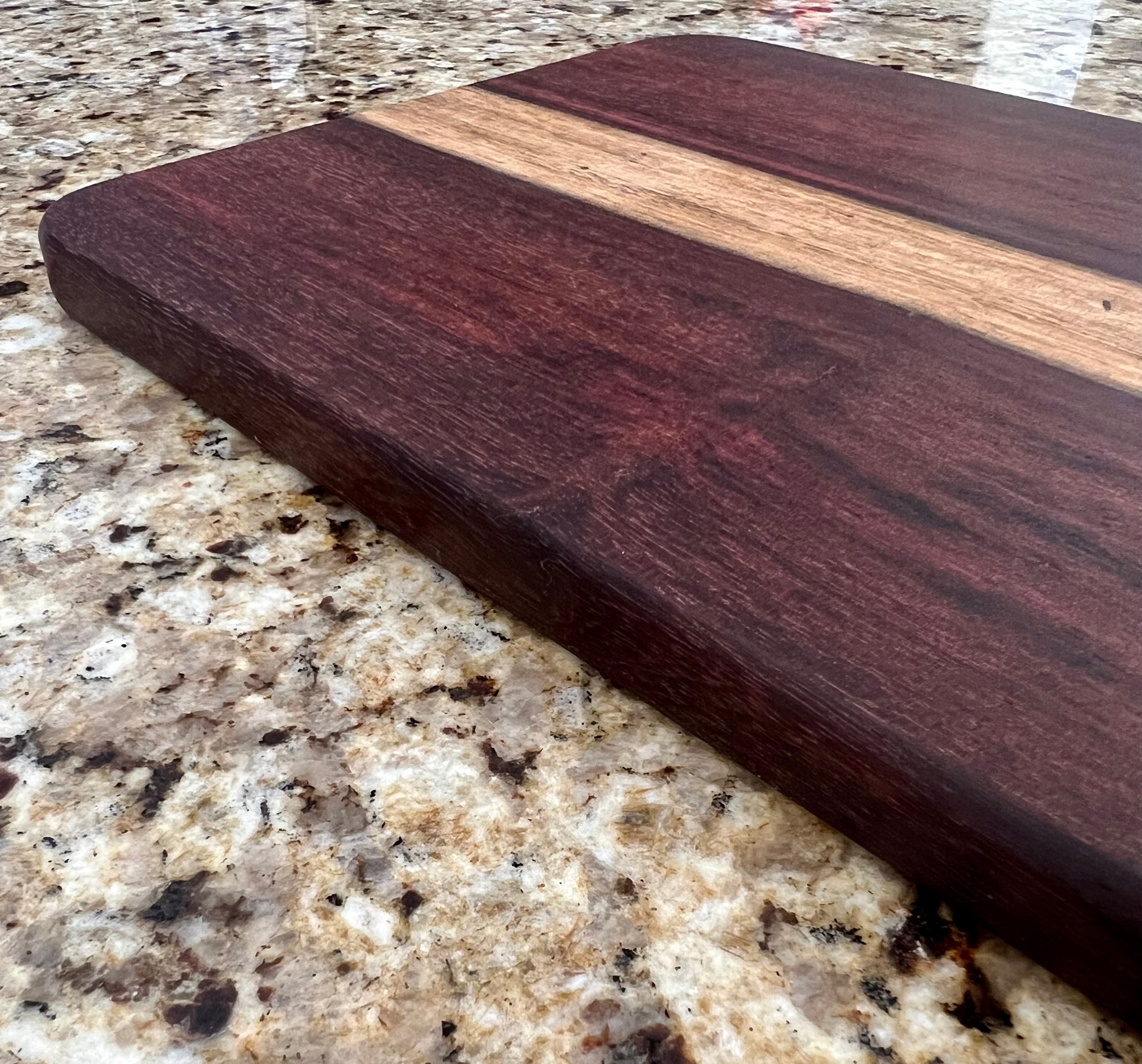 Exotic Katalox Wood Charcuterie Board, Cutting Board With Handle, Wood ...