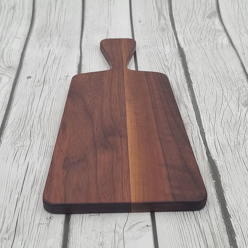 Walnut Charcuterie Board / Cutting Board With Handle / Rectangle Paddle ...