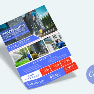 Pressure Washing Flyer Template, Power Washing Experts, Cleaning ...