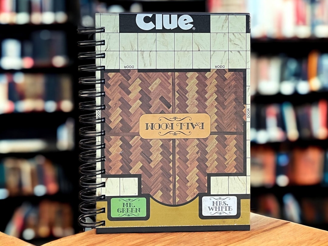 CLUE Vintage 1972 Board Game Notebook 8.5x6.5 - Etsy