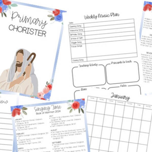 2024 Lds Primary Chorister Planner - Etsy