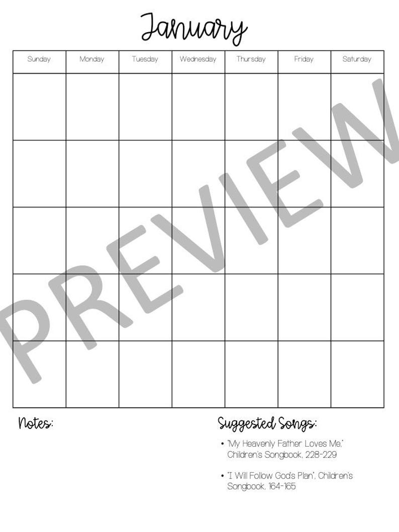 Primary Music Leader/pianist Planner for 2026 - Etsy
