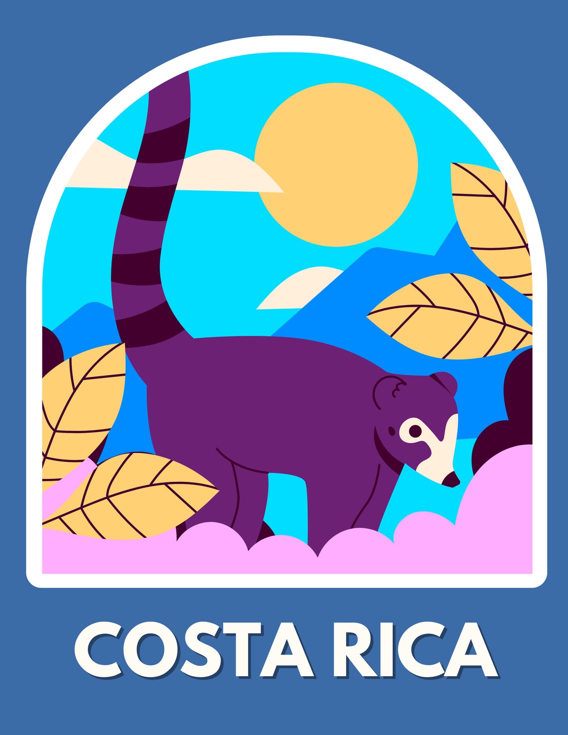 Vibrant Costa Rican Poster Prints Bundle, Instant Digital Download - Etsy