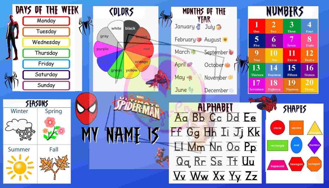Spider Man Learning Tumbler PNG - Etsy