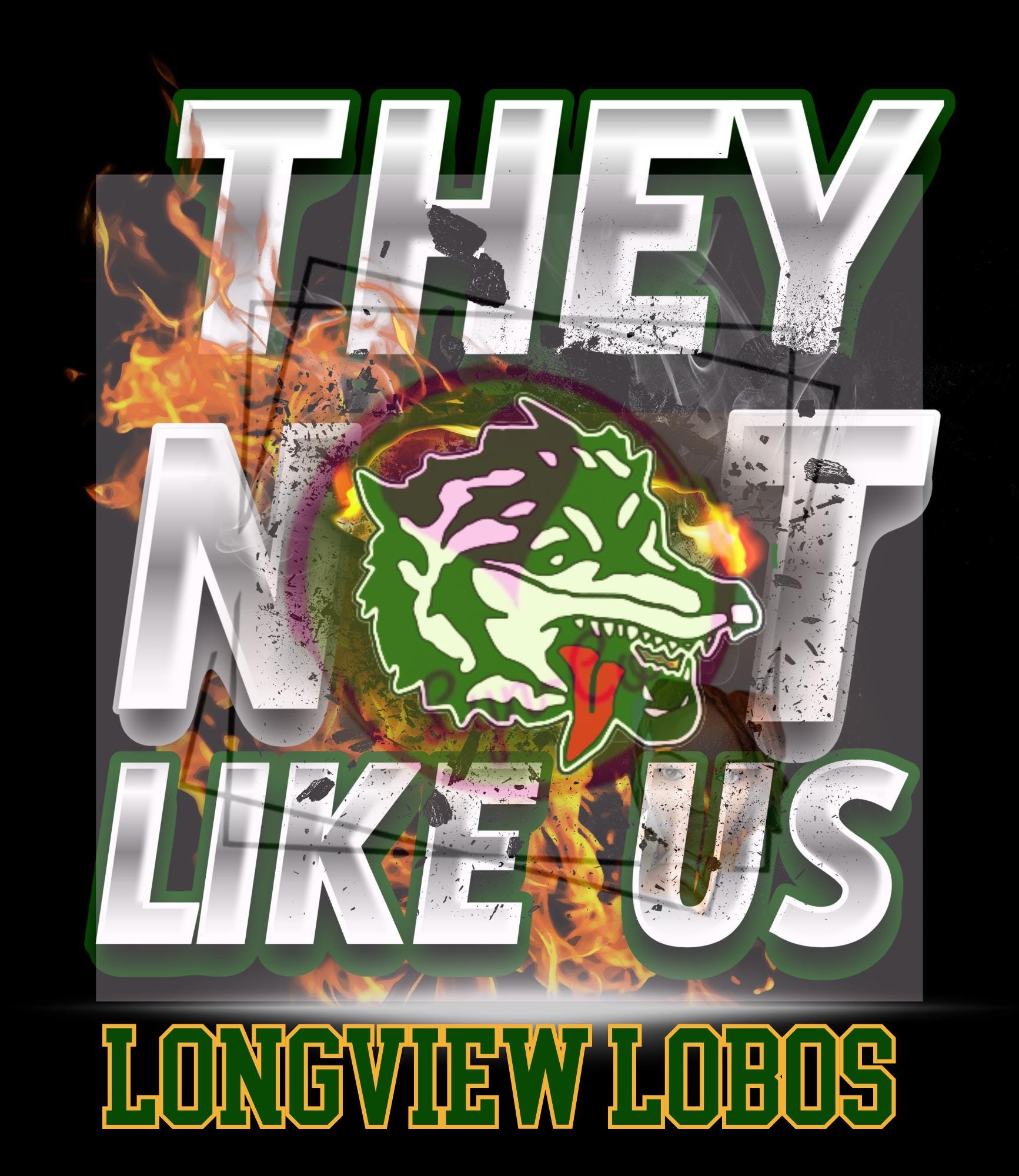 They Not Like Us-longview Lobos - Etsy