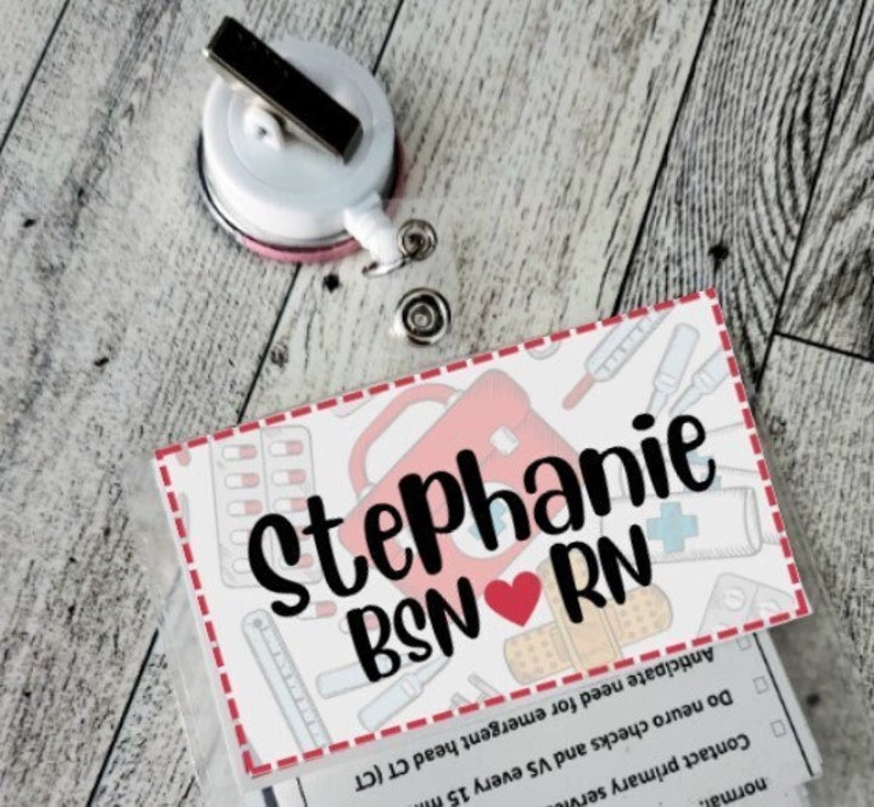 Customizable Medical Badge Name Tag: Nurse, Doctor, Hospital - Etsy