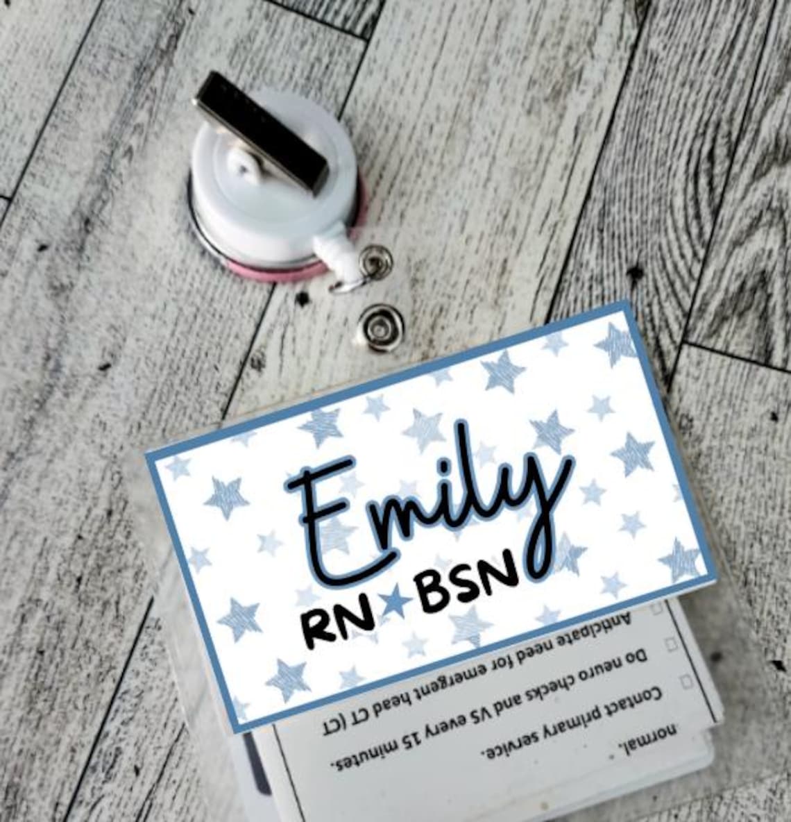 Customizable Star Badge Name Tag: Nurse, Doctor, Teacher - Etsy