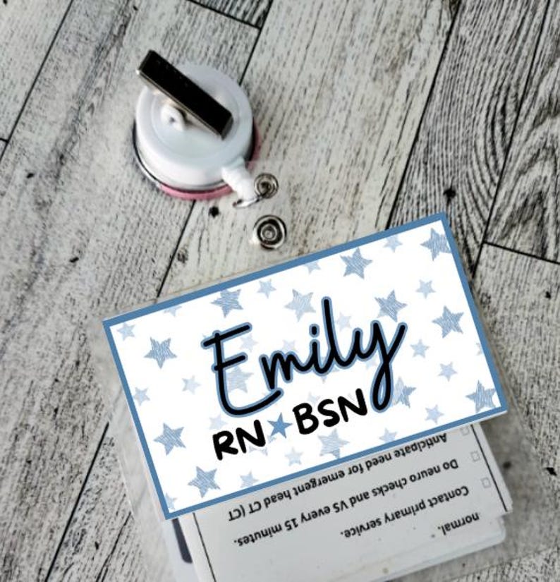 Customizable Star Badge Name Tag: Nurse, Doctor, Teacher - Etsy