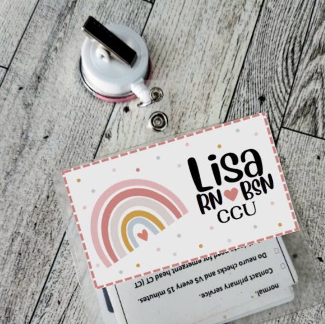 Badge Name Tag, Rainbow Badge Name Tag, NICU Nurse Badge Name Tag ...
