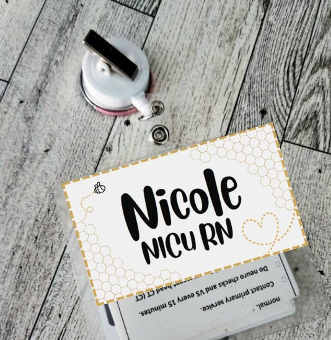 Badge Name Tag, Bumblebee Badge Name Tag, Nurse Badge Name Tag, Teacher ...