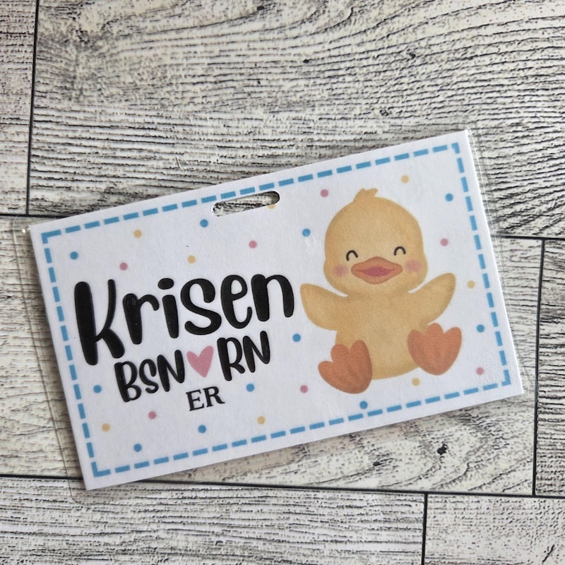Custom Badge Buddy Duck - Etsy