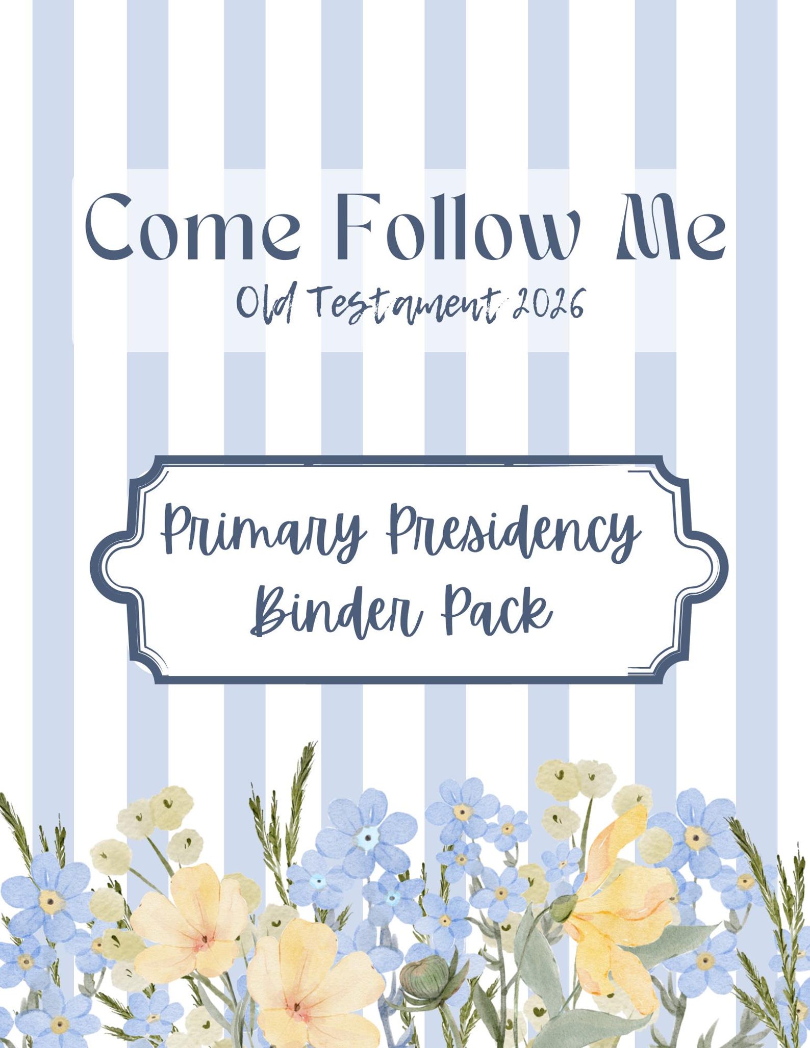2026 Primary Presidency Binder Pack, CANVA DOWNLOAD - Etsy