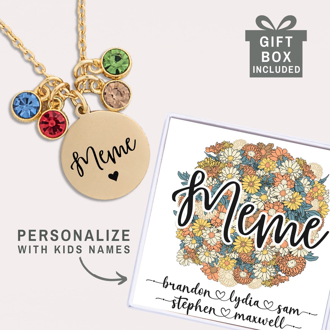 Meme Gifts Meme Jewelry for Mother's Day Gift for Meme From ...