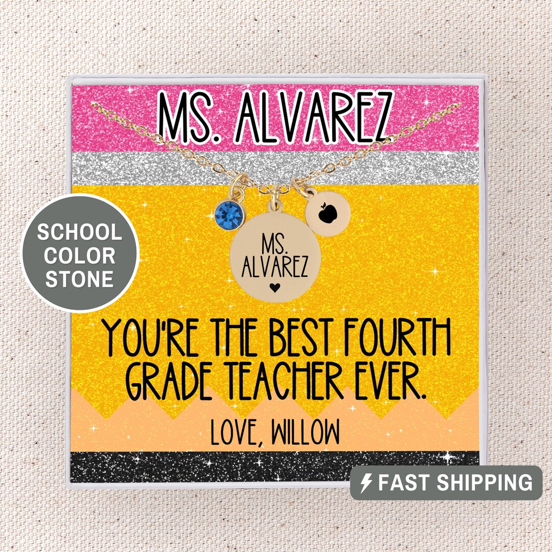 Fourth Grade Teacher Gifts 4th Grade Teacher Appreciation Gift From ...